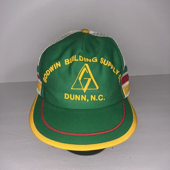 Vintage | Accessories | Vintage 8s Dunn Building Supply Green 3 Stripe ...